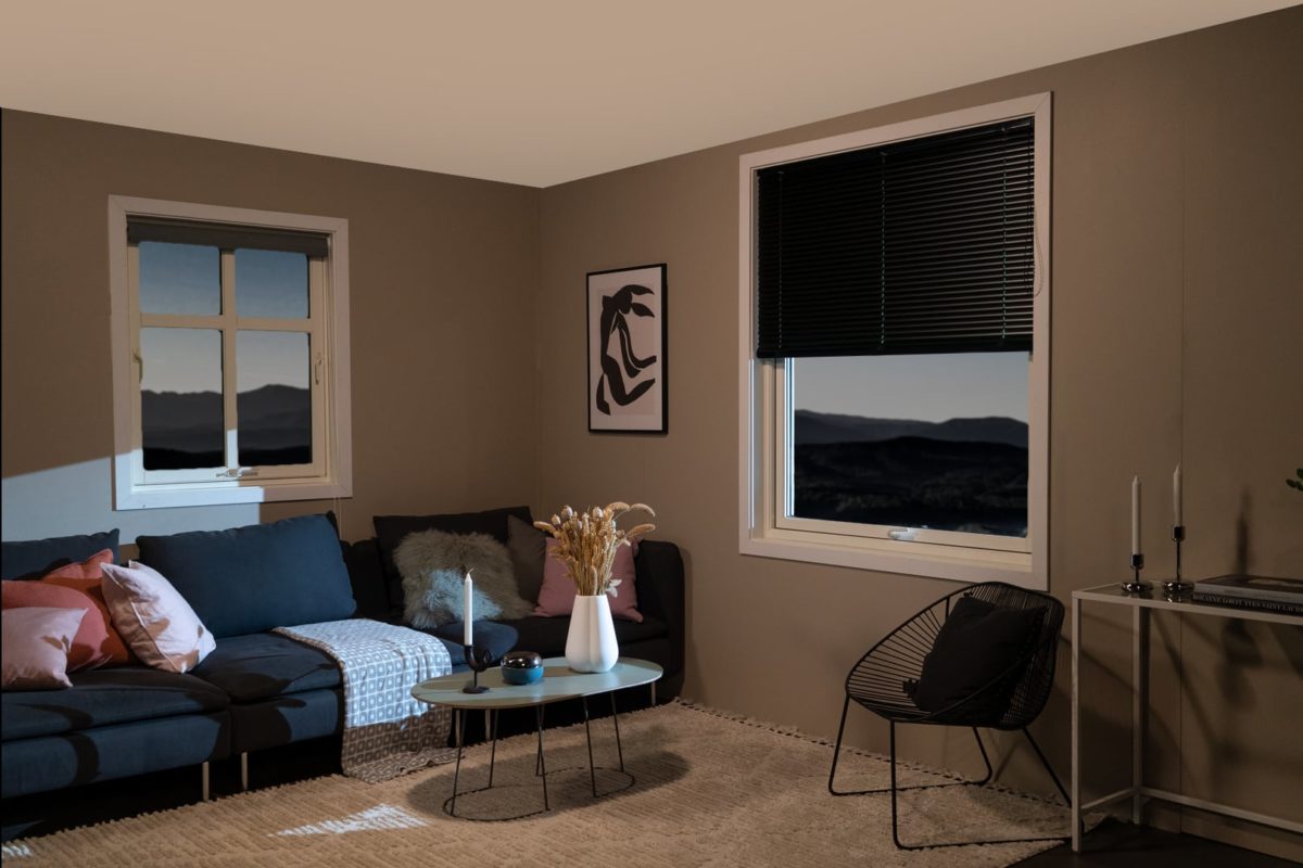 Gardiner og solskjerming til stue | Myscreens.no