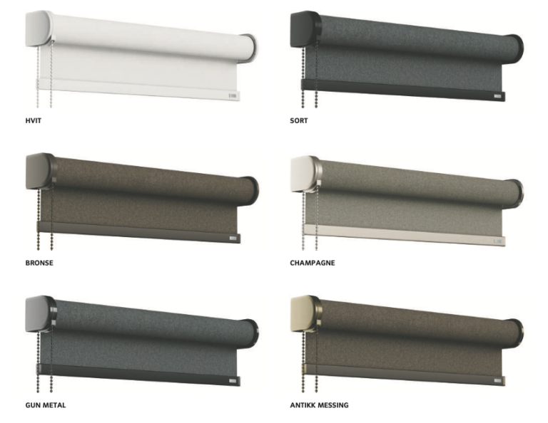 Rullegardin klassisk | Fri frakt I Solskjerming I Myscreens.no